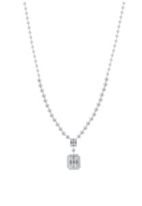 Divine Sparkle Necklace in 18K White Gold – Goldheart