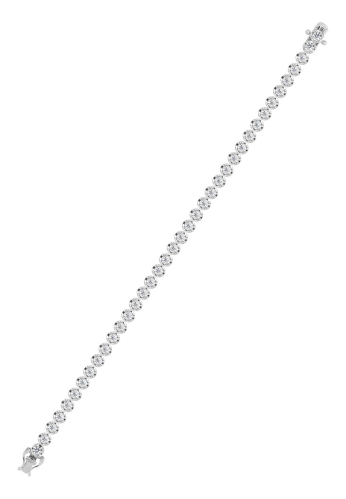 Le Lumiere Diamonds Bracelet in 18K White Gold – Goldheart